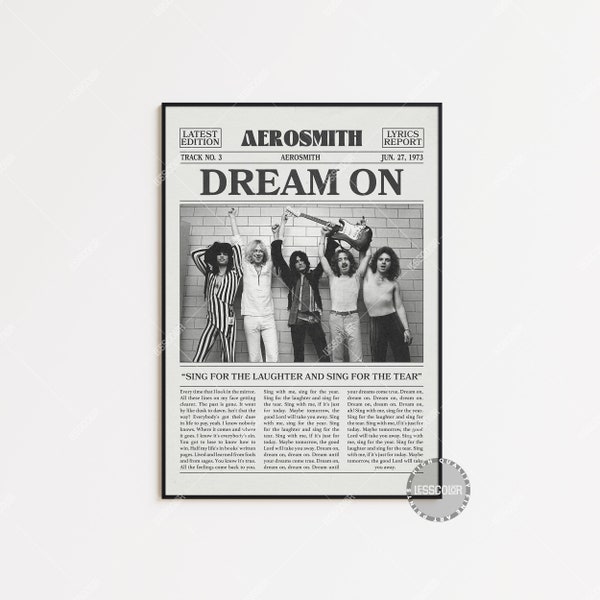 Aerosmith Lyrics - Etsy