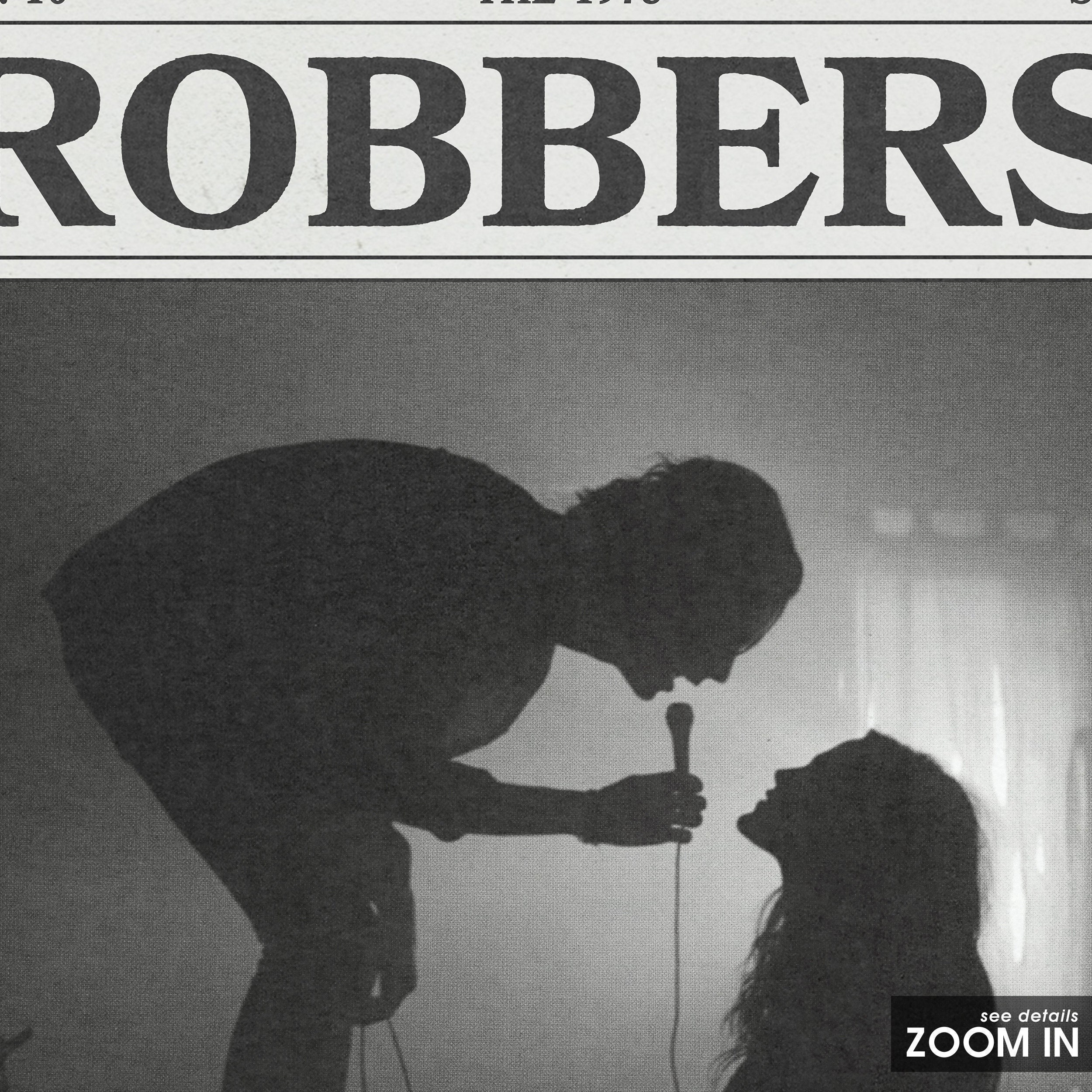 The 1975 Retro Newspaper Print, Robbers Poster, Robbers Lyrics Print ...