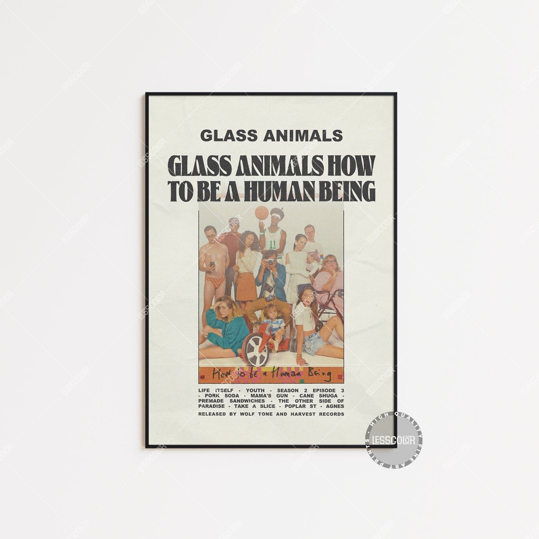 Glass Animals Posters / How to Be A Human Being Poster / Album Cover ...