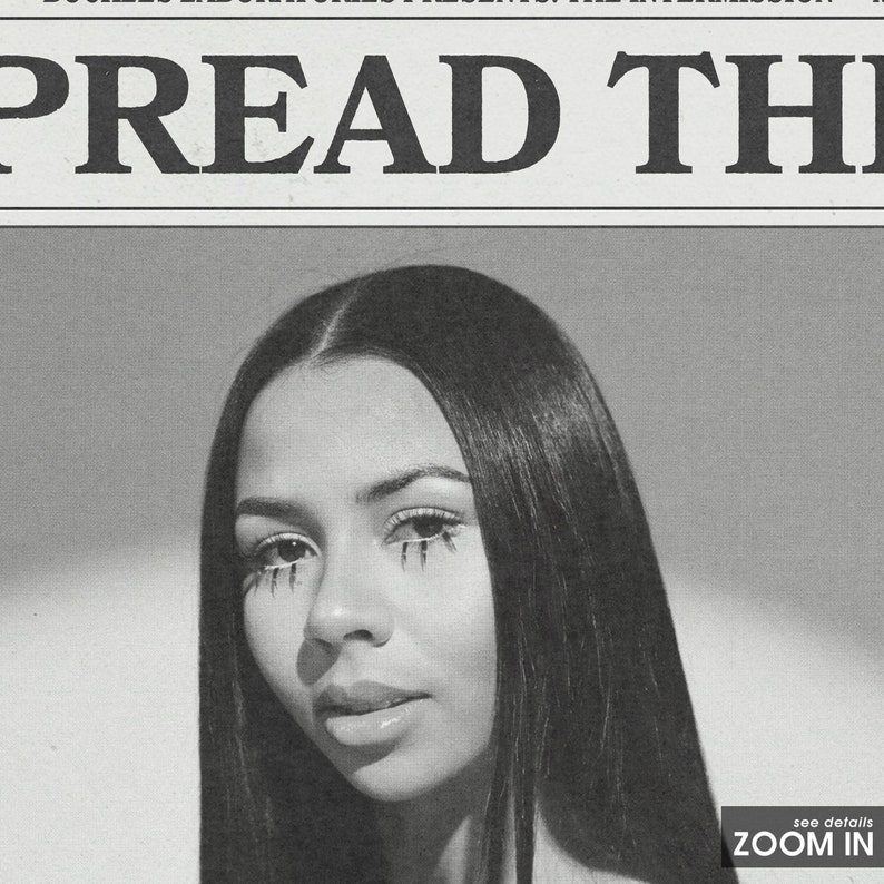 Mariah the Scientist Newspaper Print, Spread Thin Poster, Lyrics Print ...