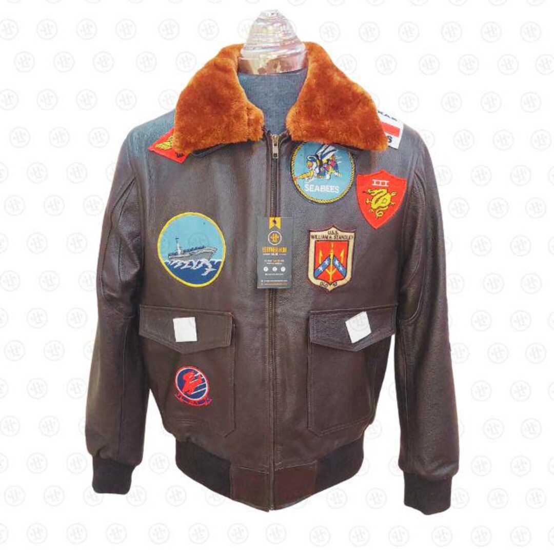 Tom Cruise Top Gun Maverick G1 Flight Aviator Bomber Leather Jacket - Etsy