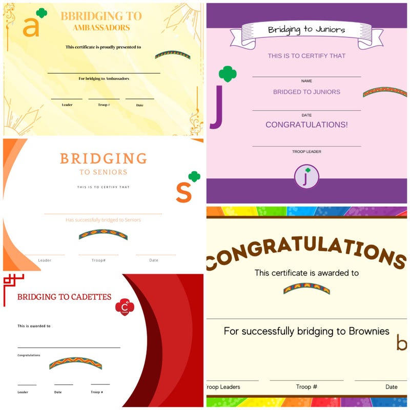 Bridging Certificate - Etsy