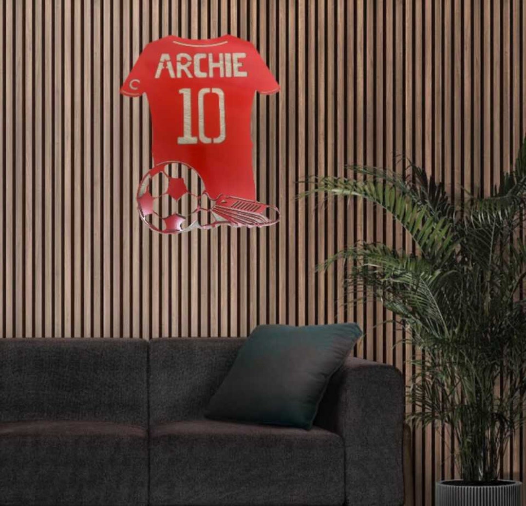 Fully Personalised Football Plaque Wall Art / Wall Art / Football ...