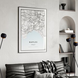 Naples City Map Print | Naples Poster | Wall Art | Geographic Print ...