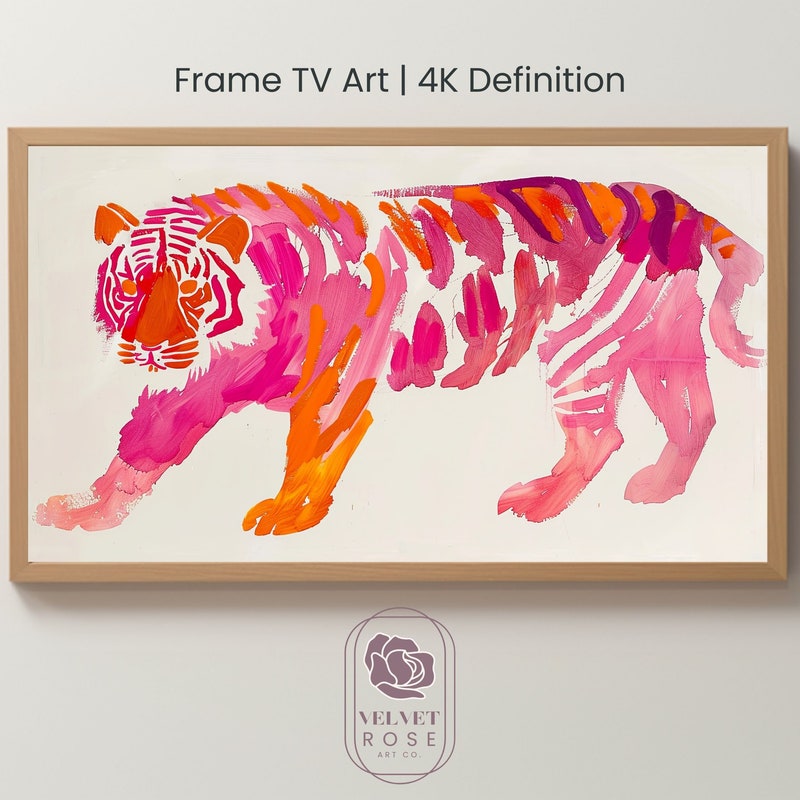 Framed Tiger Print - Etsy