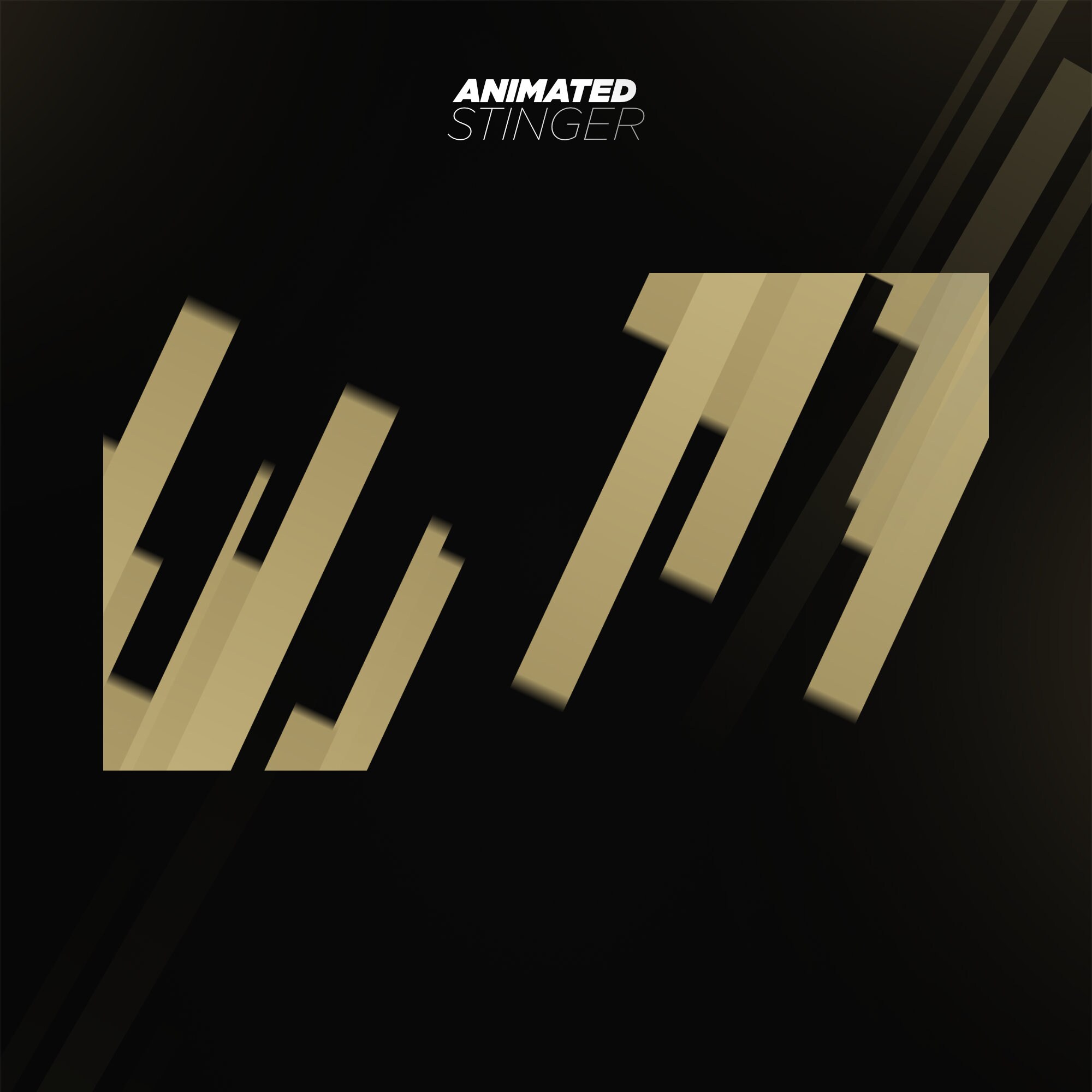 Animated Gold Black Streaming Overlay Pack | 5 Overlays, Webcam Frame ...