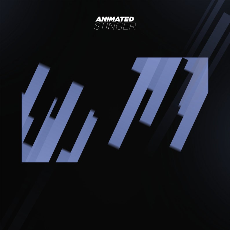 Animated Blue Black Streaming Overlay Pack | 5 Overlays, Webcam Frame ...
