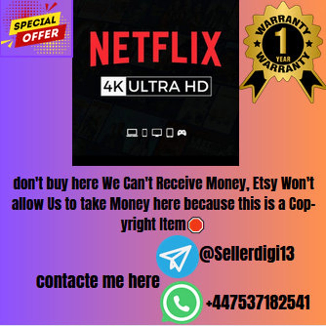 Netflix Premium Netflix 4K UHD Netflix Account Private Profile Netflix ...