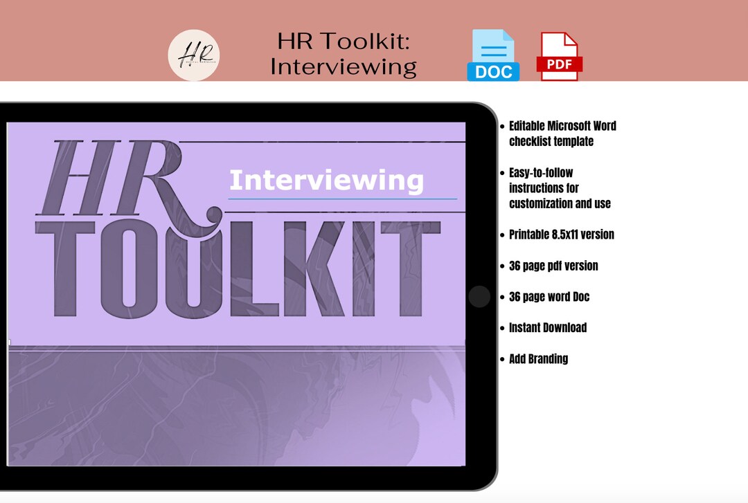 Interviewing Toolkit HR Interview Guidelines Behavioral Interview interview Template Candidate ...
