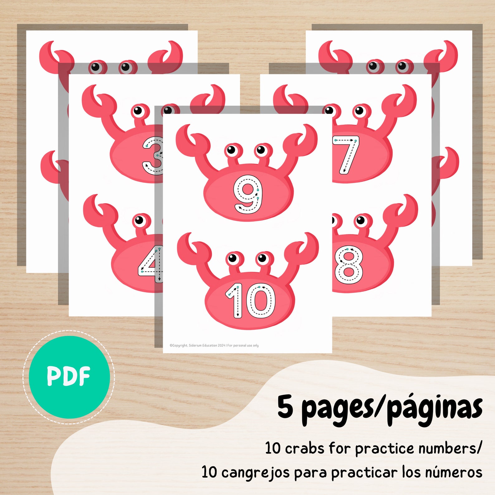 Counting Activity for Kids Sea Animals Counting Game for Toddlers ...