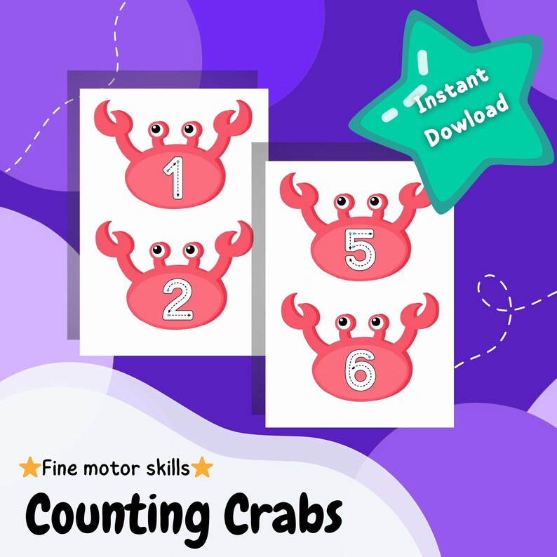 Counting Activity for Kids Sea Animals Counting Game for Toddlers ...