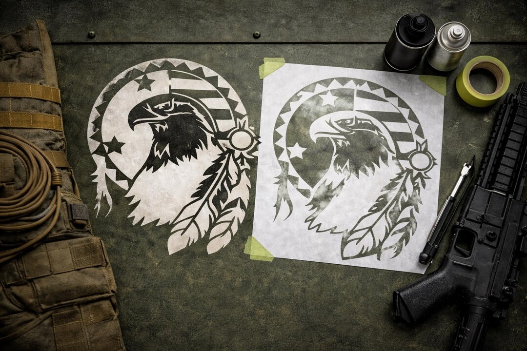 Eagle Claw Stencil | Reusable Mylar Template for Wall Painting, Home ...