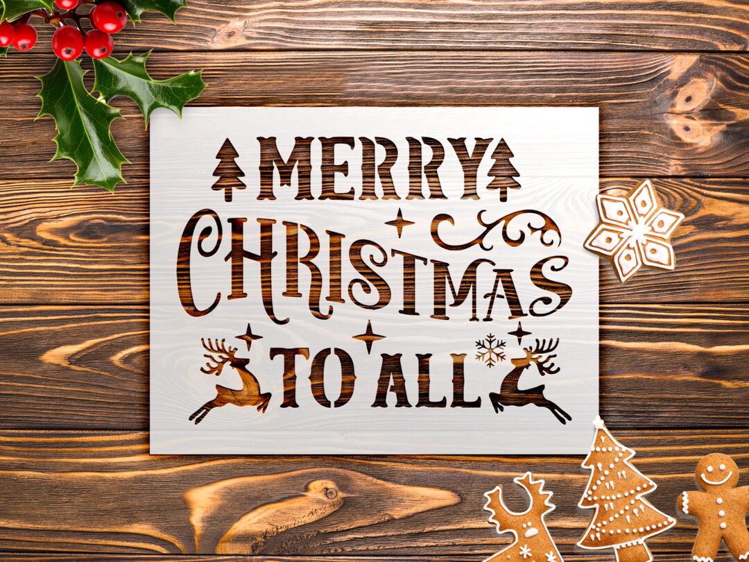 Winter Wonderland Christmas Stencil for Holiday Decor and Crafts - Etsy