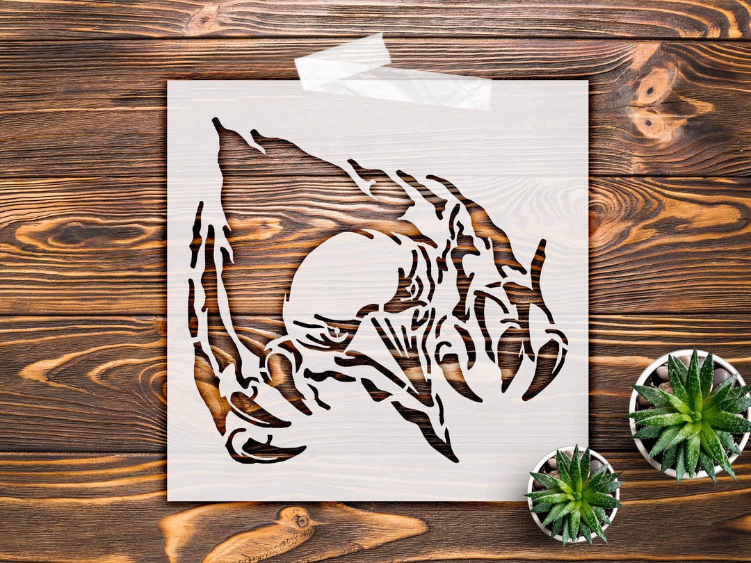 Eagle Claw Stencil Reusable Mylar Template for Wall Painting and Crafts ...