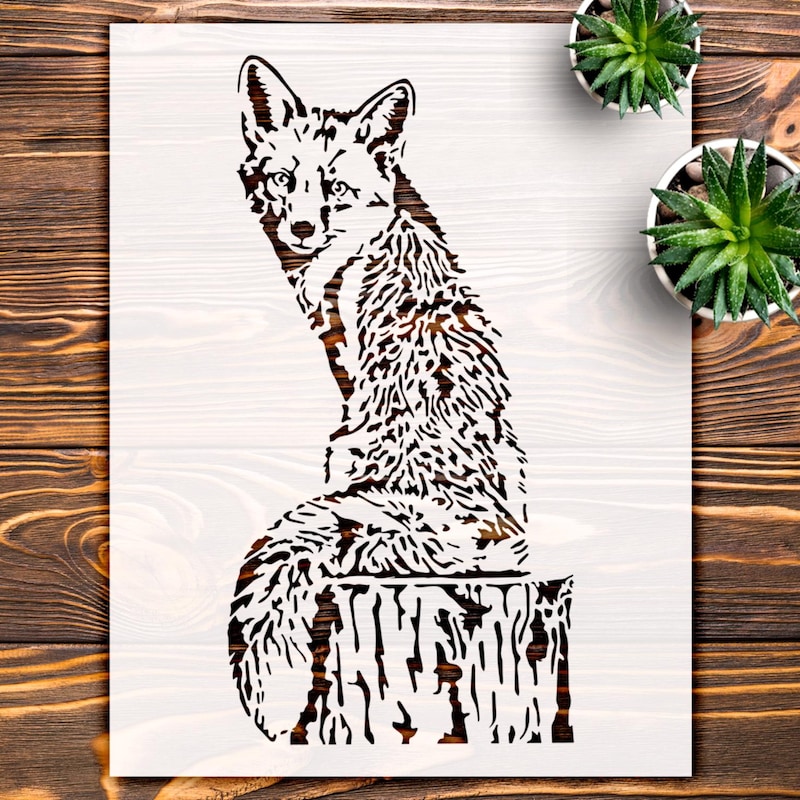 Fox Stencil - Etsy