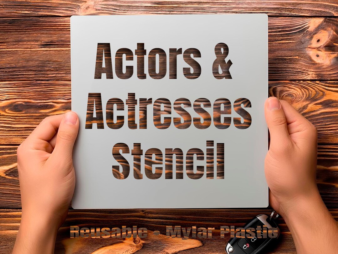 Logo Actors and Actresses Stencil, Reusable Mylar, DIY Wall Art - Etsy