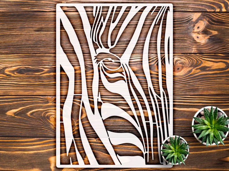 Zebra Head Stencil for Painting, Wall Stencil With Striped Animal ...