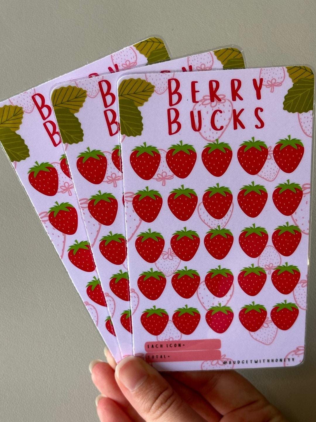 Berry Bucks | Savings Challenge | Cash Stuffing | Budgetwithhoneyy - Etsy