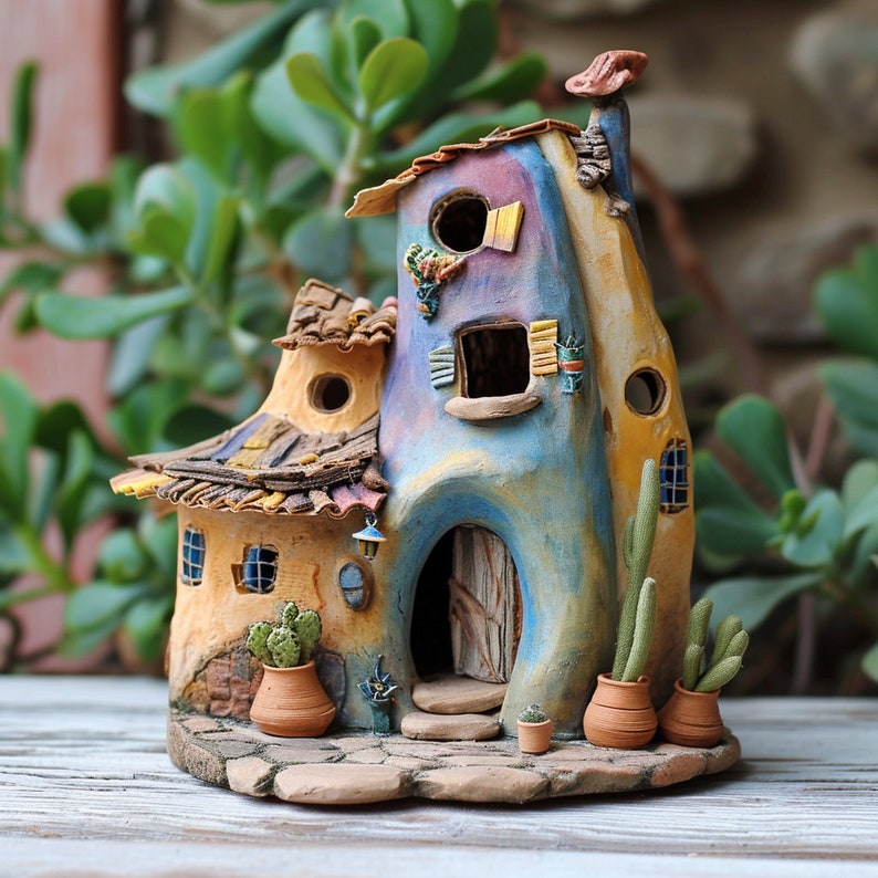 Handmade Clay Miniature Dwellings - Etsy