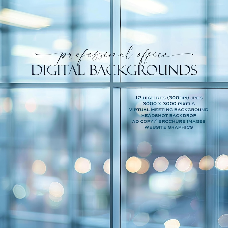 Virtual Background | Zoom Background | Digital Backgrounds | Headshot ...