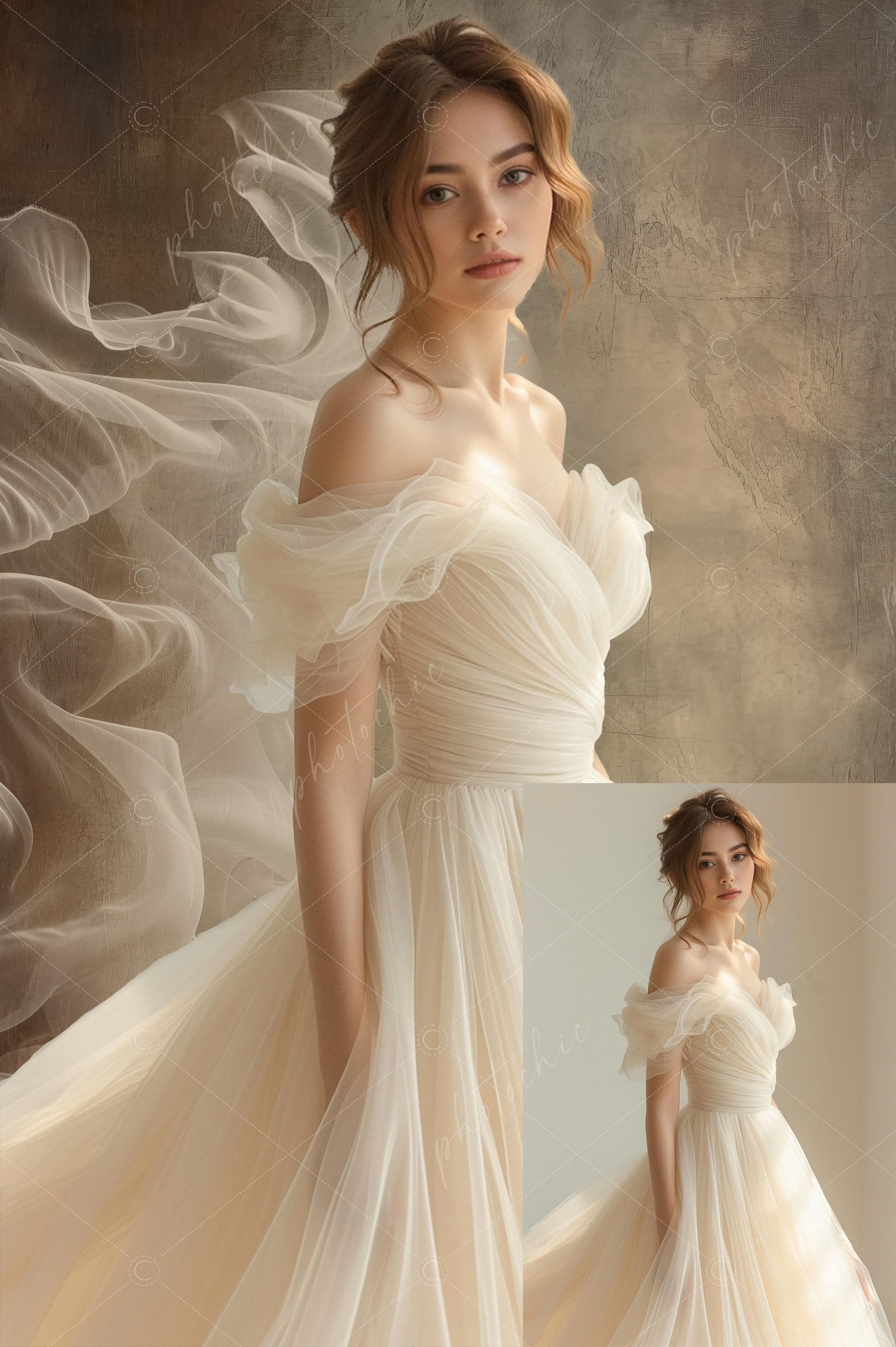 Tulle Overlays Bundle, 40 PNG, Photoshop, Digital Veil, Flying Fabric ...