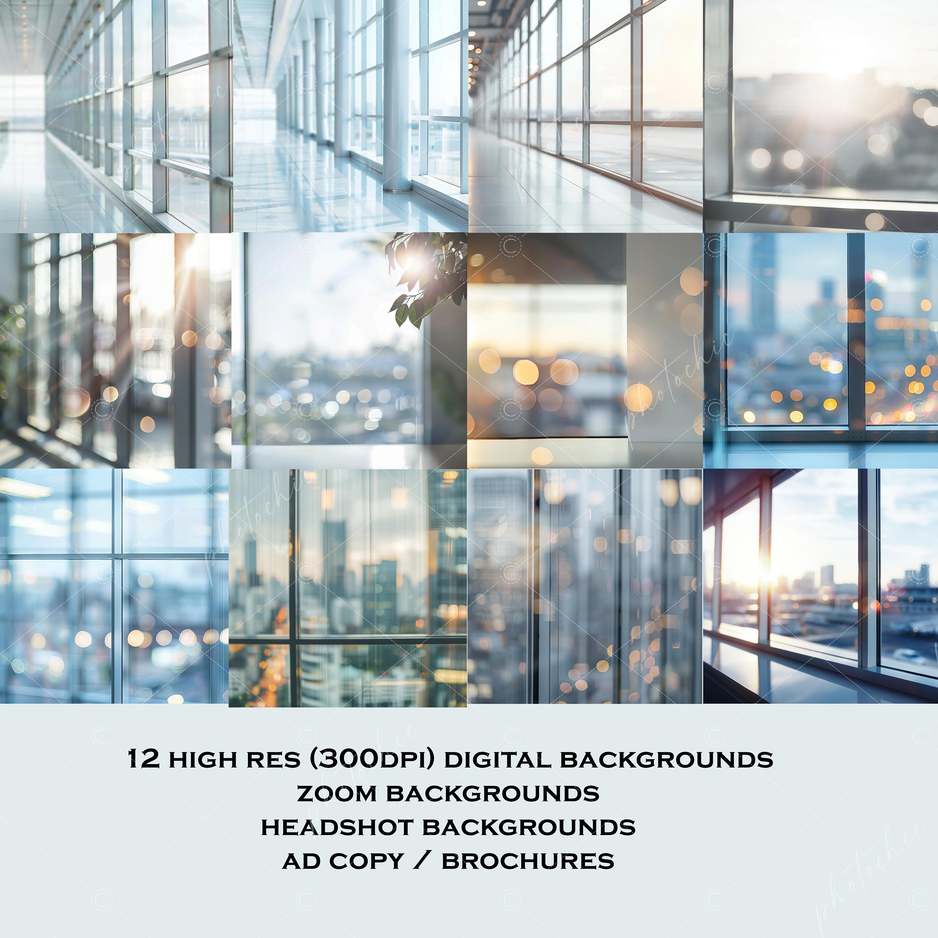 Virtual Background | Zoom Background | Digital Backgrounds | Headshot ...