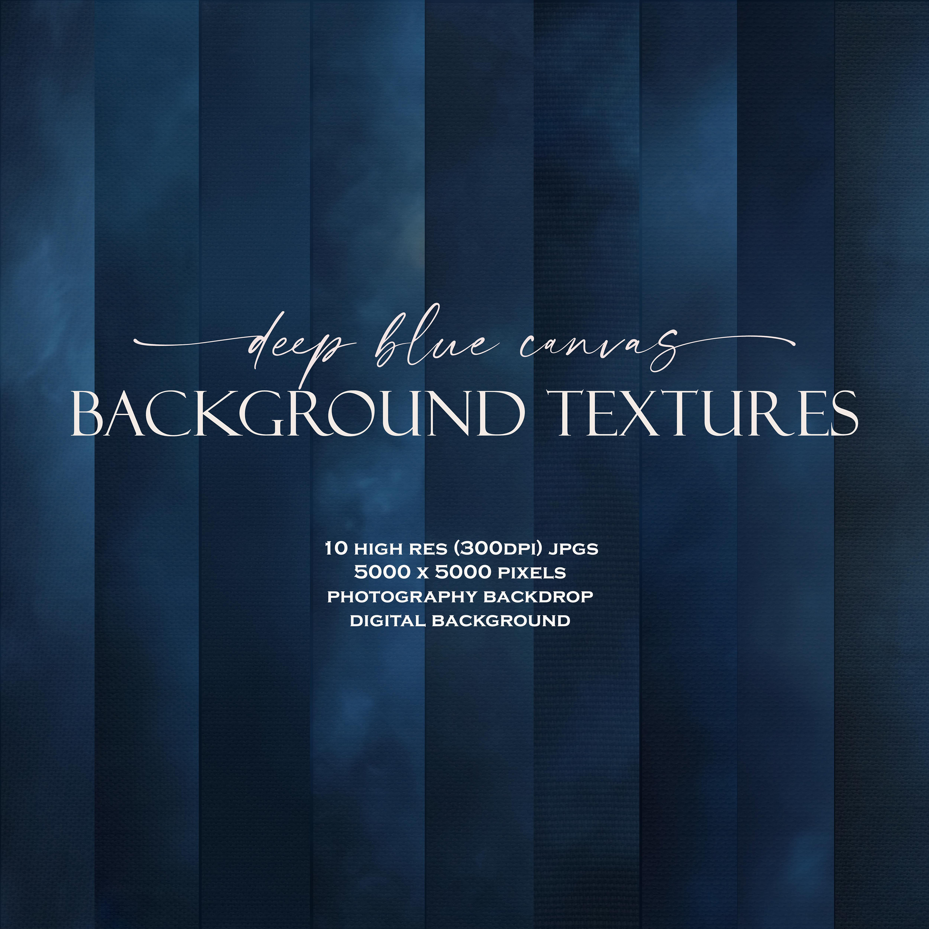 Deep Blue Digital Background Bundle (10), Digital Backdrop, Photo ...