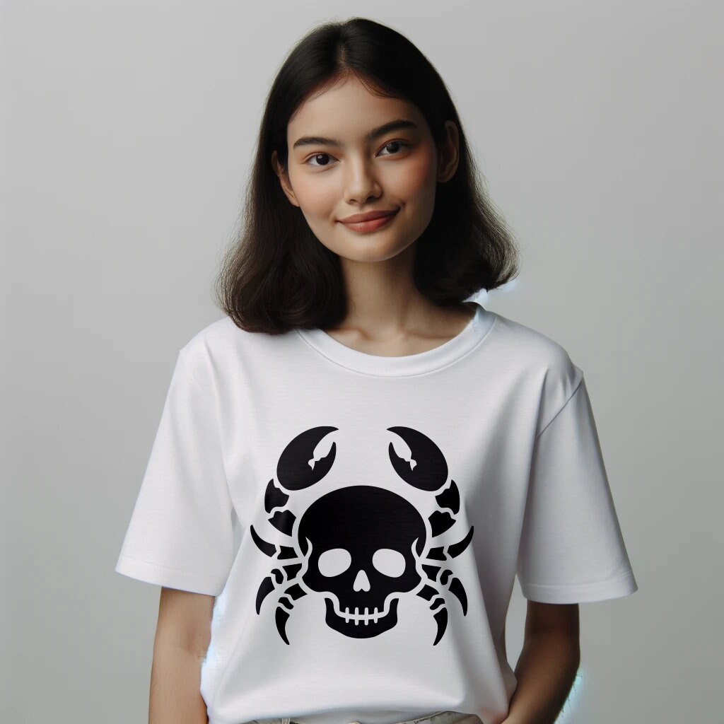 Crab Skull Svg Crab Svg Skull Svg Crab Shirt Design Crab Skull