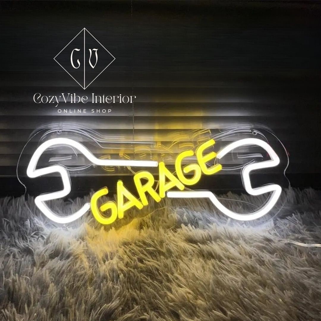 Garage Neon Sign, Garage Wall Decor, Garage Neon Sign Art, Garage Neon ...