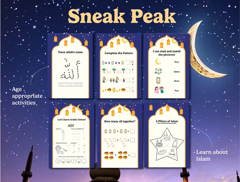 Ramadan Activity Book Printable, iPad Digital Activity Book, Ramadan ...