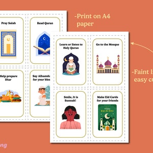 Printable Ramadan Good Deeds Cards & Advent Tracker for Kids - Islamic ...
