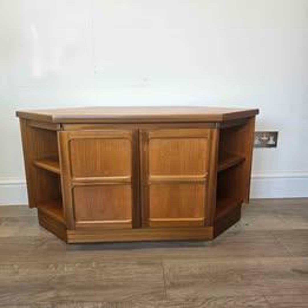 Nathan TV Unit Stand - Mid-century Vintage Teak Retro Cabinet - Etsy UK