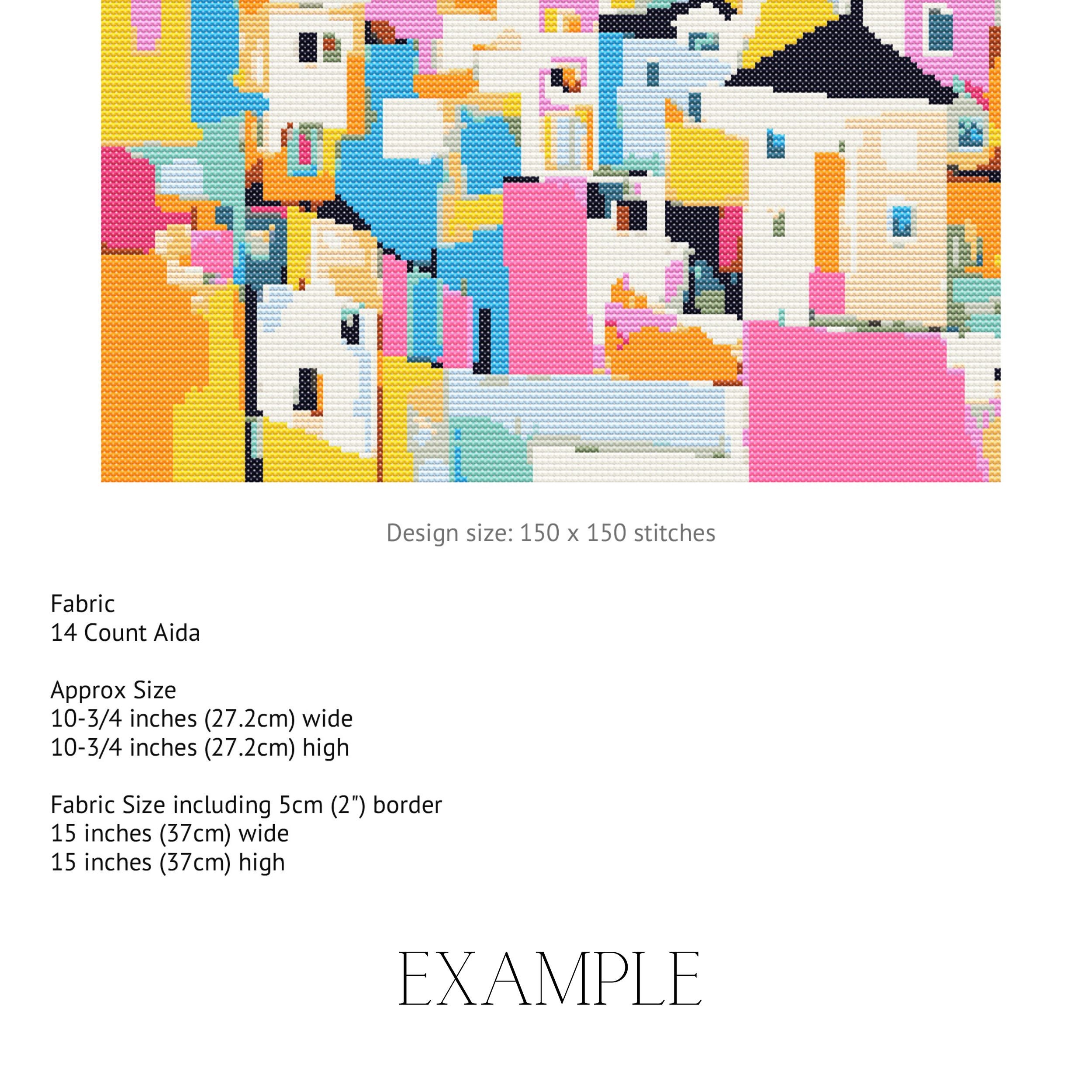 Cross Stitch Pattern Landscape Clouds Pdf Instant Download Landscape ...