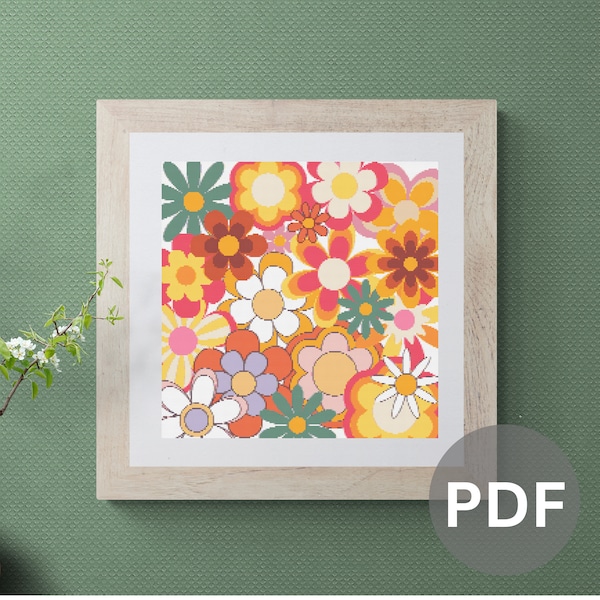 Retro Cross Stitch - Etsy