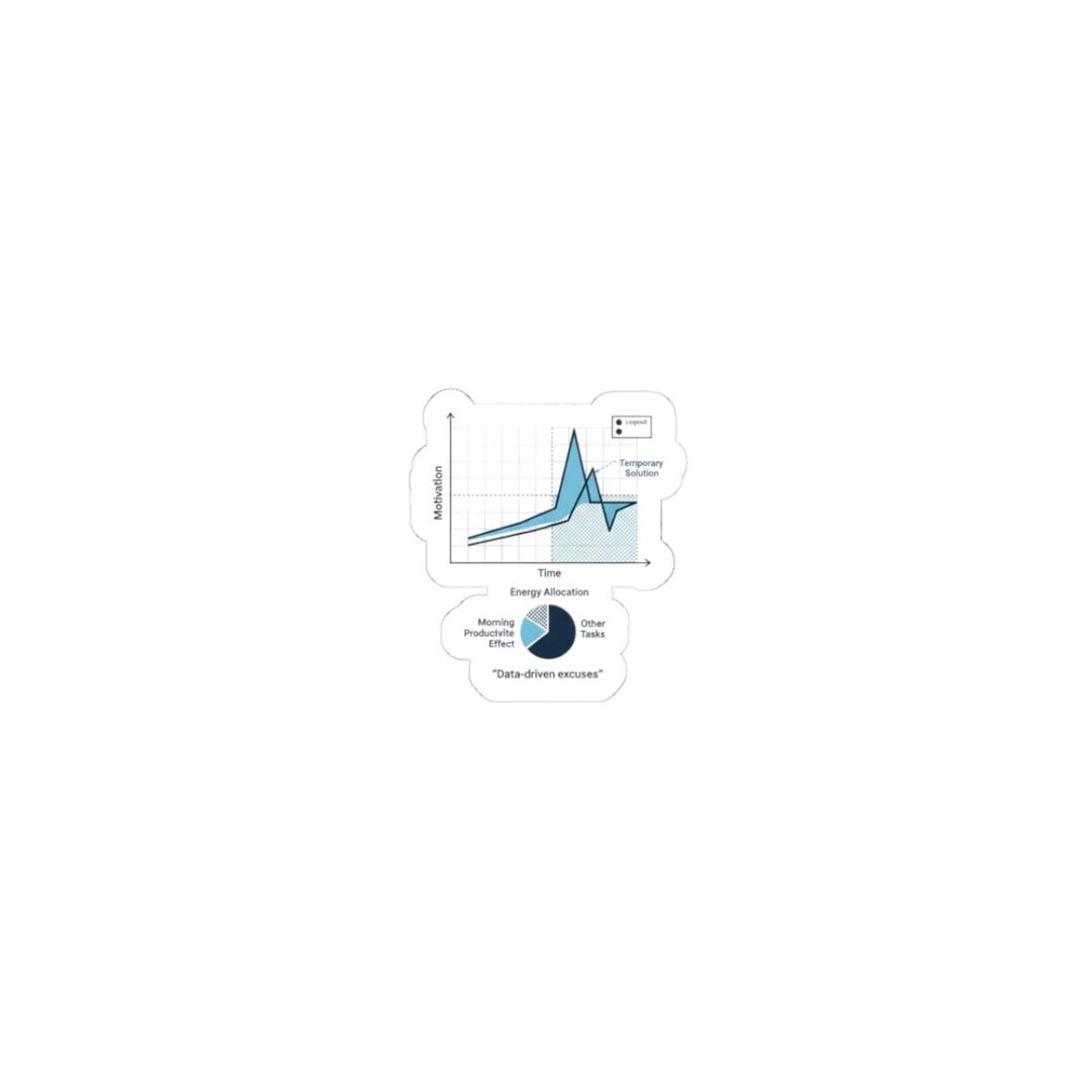 Data-driven Humor Chart Sticker | Graphic Diagram, Nerd Humor Kiss-cut ...