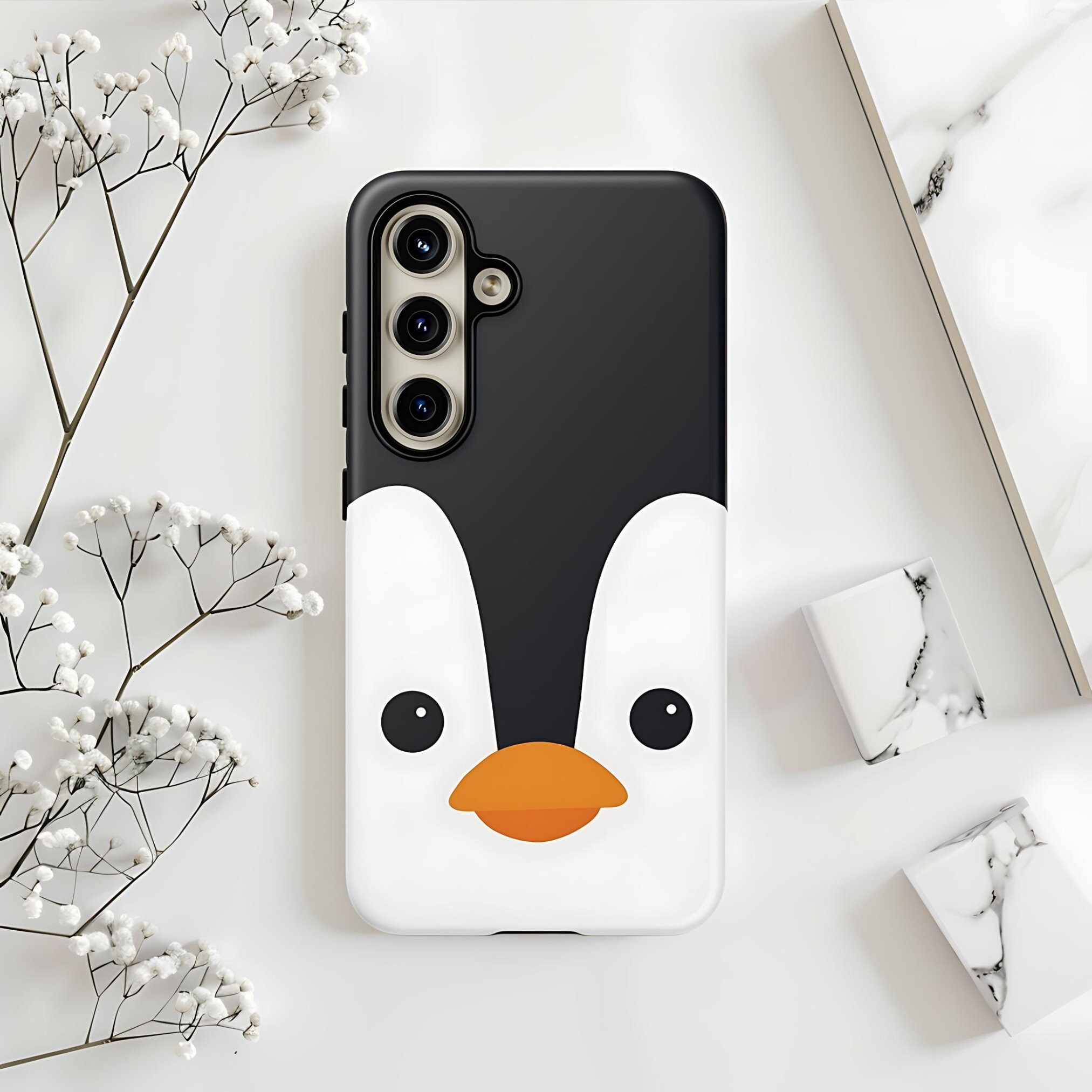 Cute Penguin Phone Case Cute Antarctic Bird Gift for Animal Lovers Fan ...