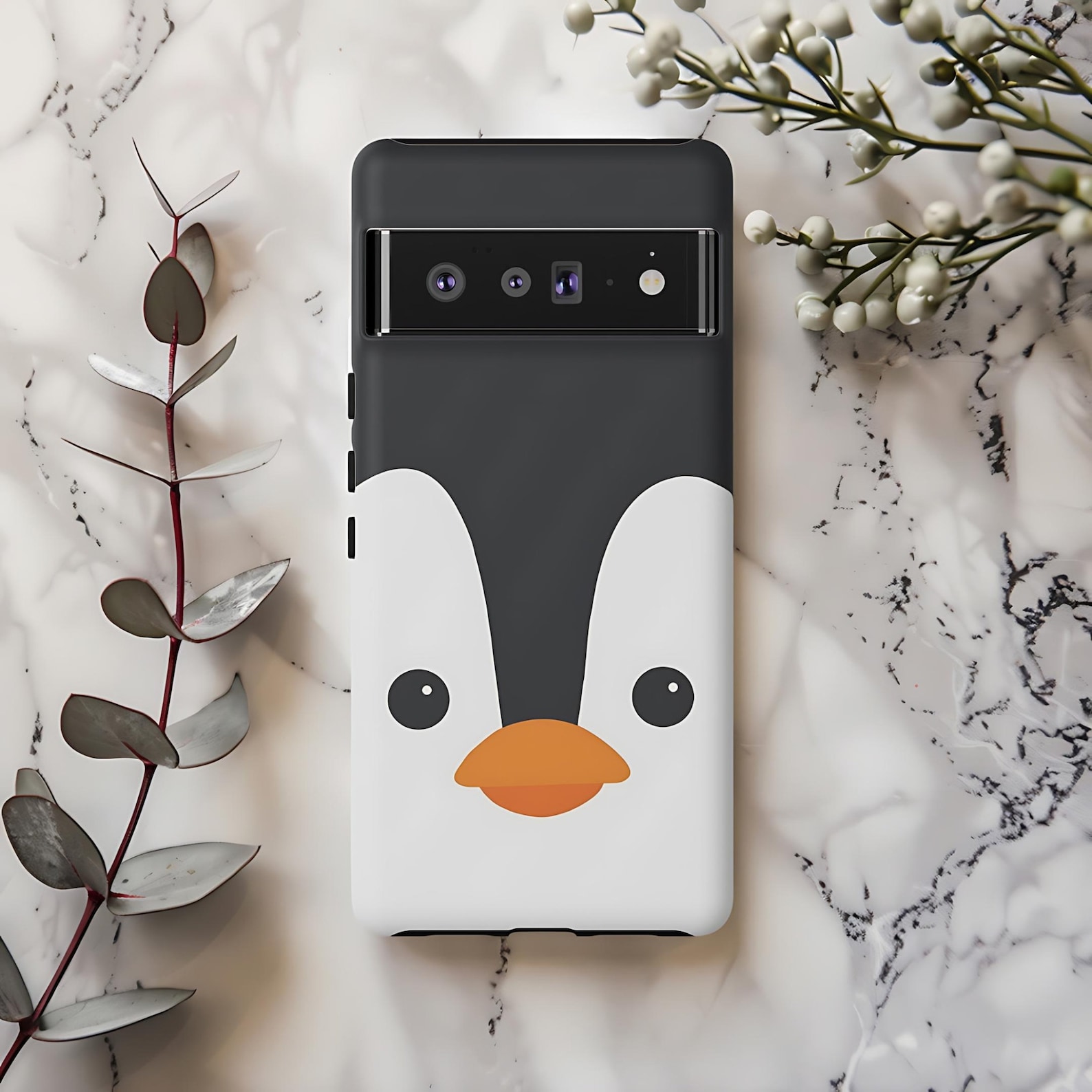 Cute Penguin Phone Case Cute Antarctic Bird Gift for Animal Lovers Fan ...