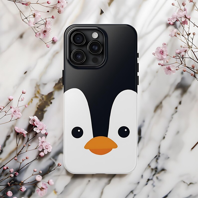 Cute Penguin Phone Case Cute Antarctic Bird Gift for Animal Lovers Fan ...