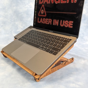 Adjustable Tilt Laptop Stand - Laser Cut Files and Instructions ...