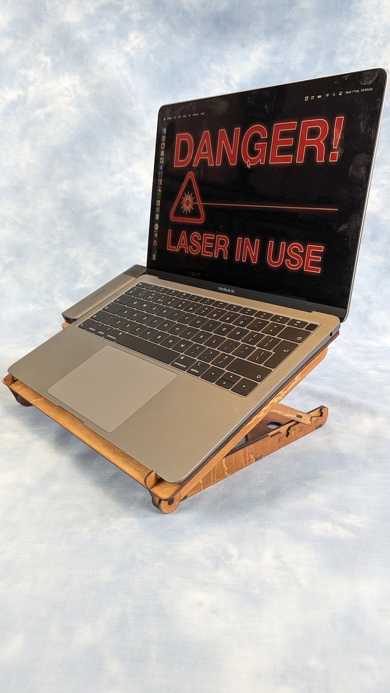 Adjustable Tilt Laptop Stand - Laser Cut Files and Instructions ...