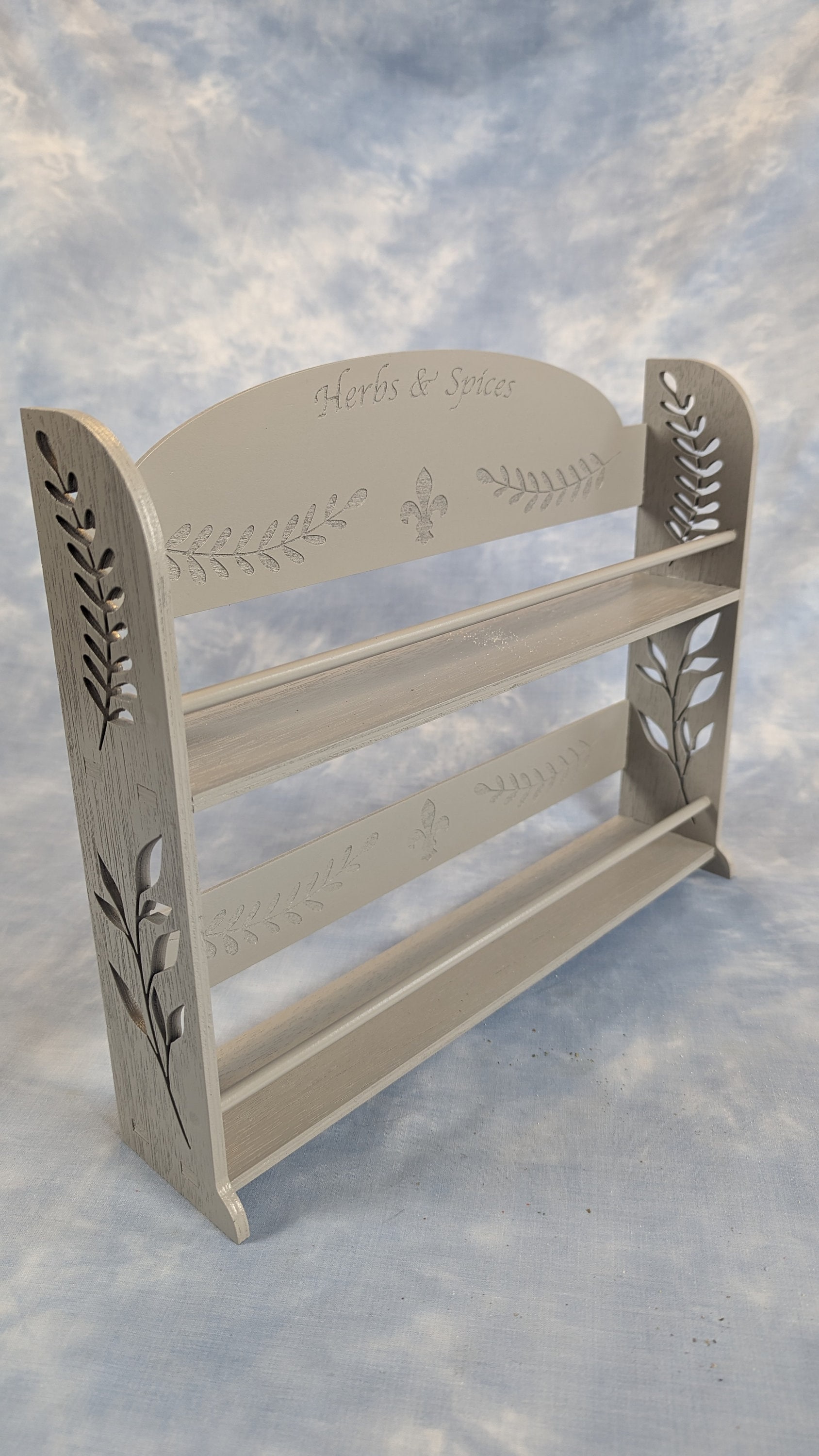 Elegant 14 Jar Spice Rack - Laser Cut File. Svg, Dxf, Lbrn2, Xcs, Ai ...