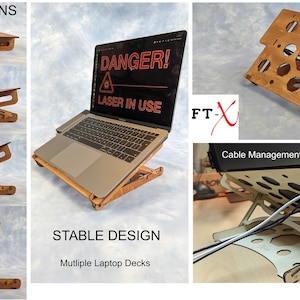 Adjustable Tilt Laptop Stand - Laser Cut Files and Instructions ...