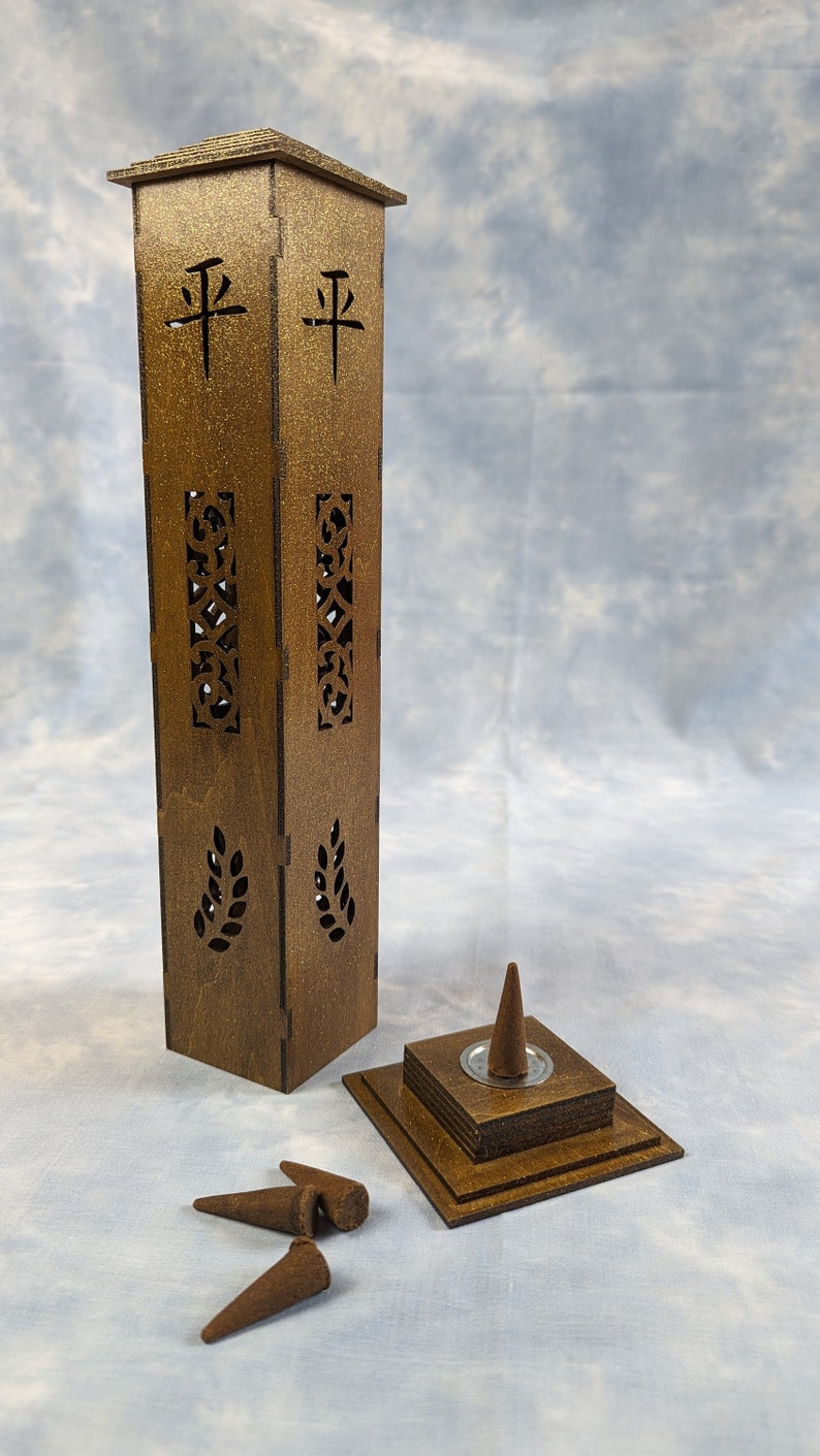 Incense Joss Stick Tower Burner. Svg, Dxf, Lbrn2, Xcs, Ai ** DIGITAL ...