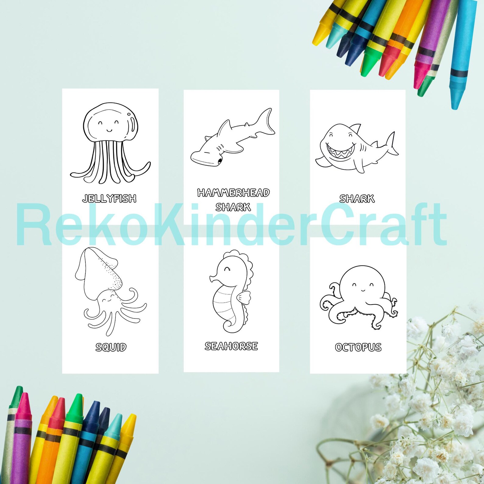 20 Printable Seaanimals Coloring Pages for Kids, Toddlers, Preschoolers ...