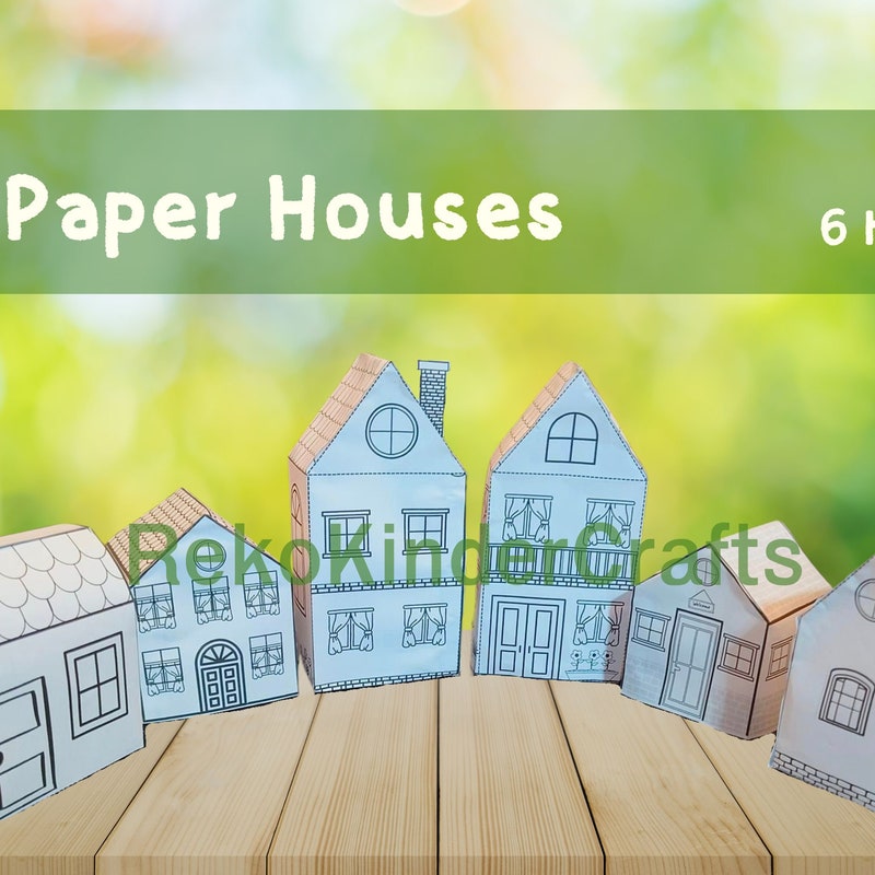 Paper House Printable - Etsy