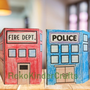 Printable Paper City Craft Sheets - DIY Urban Landscape Templates for ...