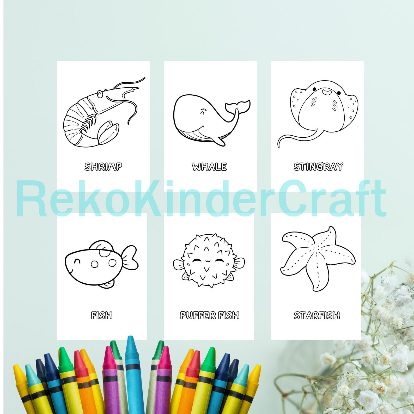 20 Printable Seaanimals Coloring Pages for Kids, Toddlers, Preschoolers ...