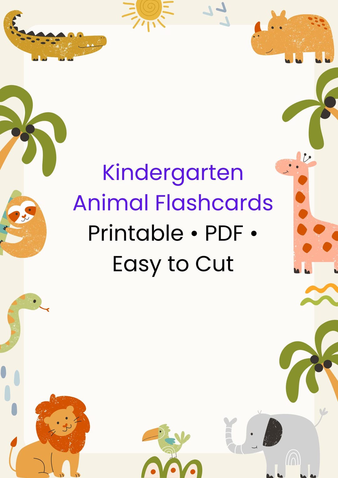 Animals Flashcards | Printable Animal Cards for Preschool ...