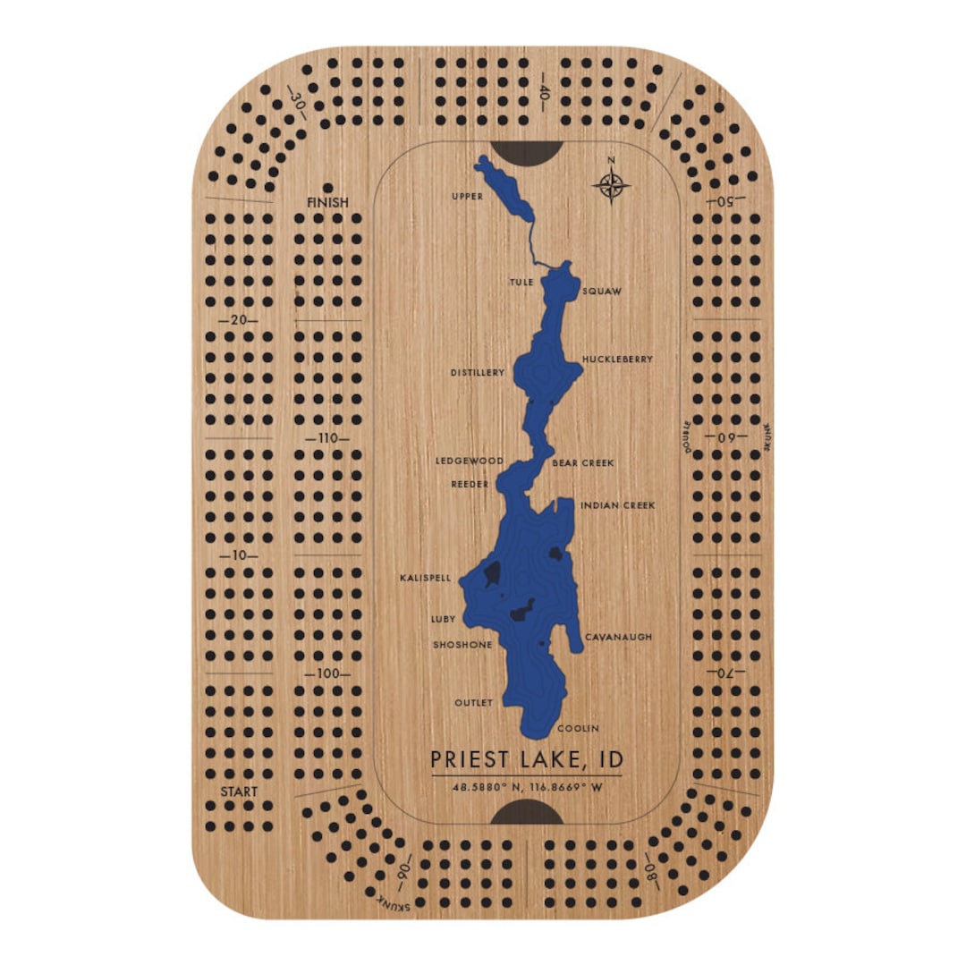 Priest Lake Cribbage Board - Special Edition - Etsy