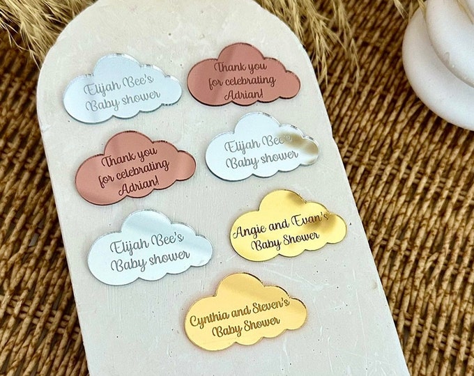 Personalized Rose Gold Tag, Custom Baptism Day Tag, Custom Name Tag ...